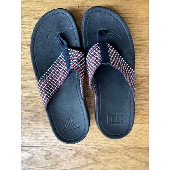Fitflop | Shoes | Fit Flops 8 Women Navy Blue Red | Poshmark